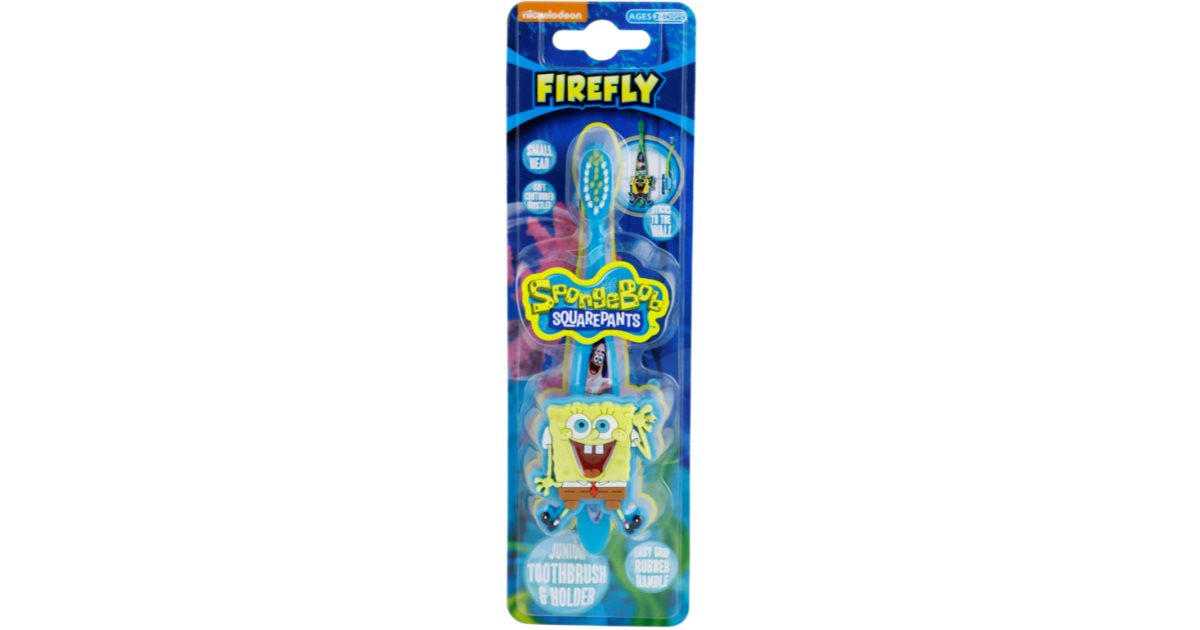 FireFly SpongeBob Kids' Toothbrush with Toothbrush Holder Soft | notino ...