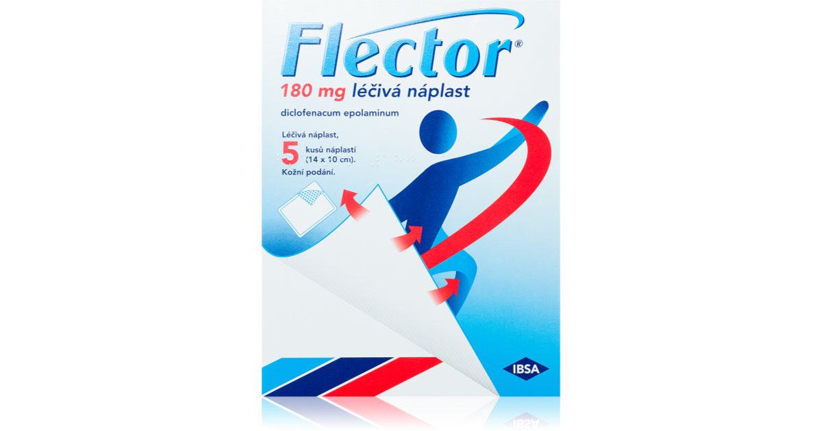 Flector EP Flector EP náplasti 180 mg léčivá náplast proti bolesti ...