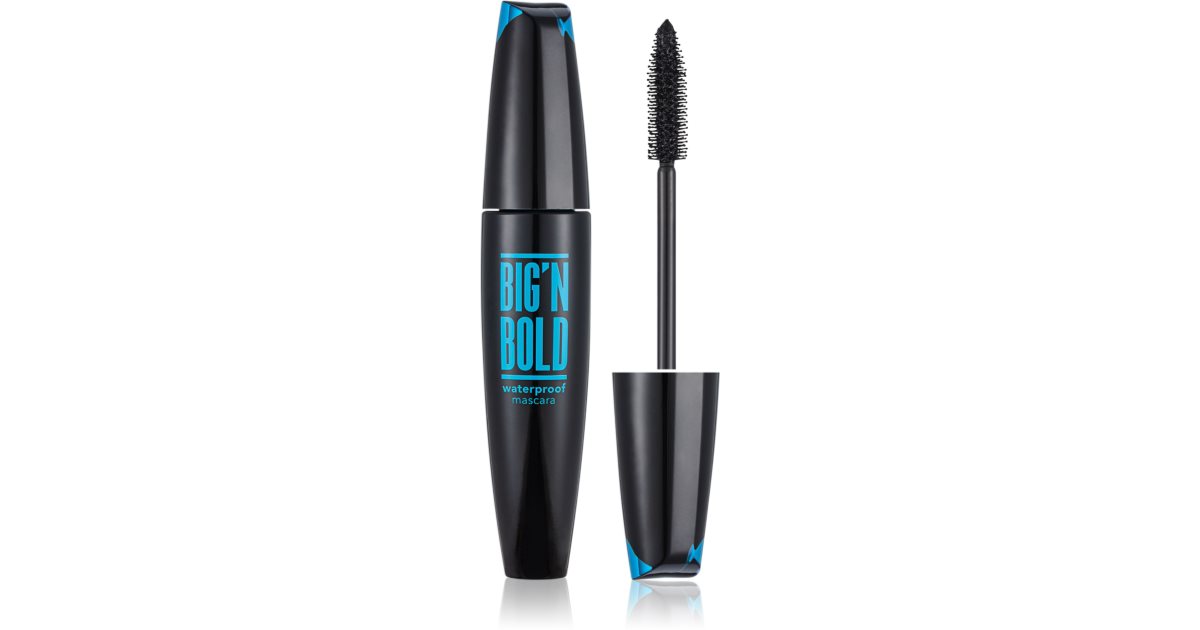 flormar Big'n Bold Waterproof máscara para alargar pestañas resistente ...