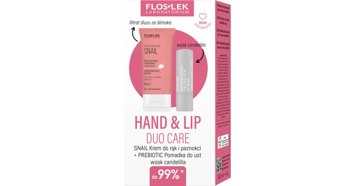 FlosLek Laboratorium Hand & Lip Duo Care Snail Geschenkset | notino.at