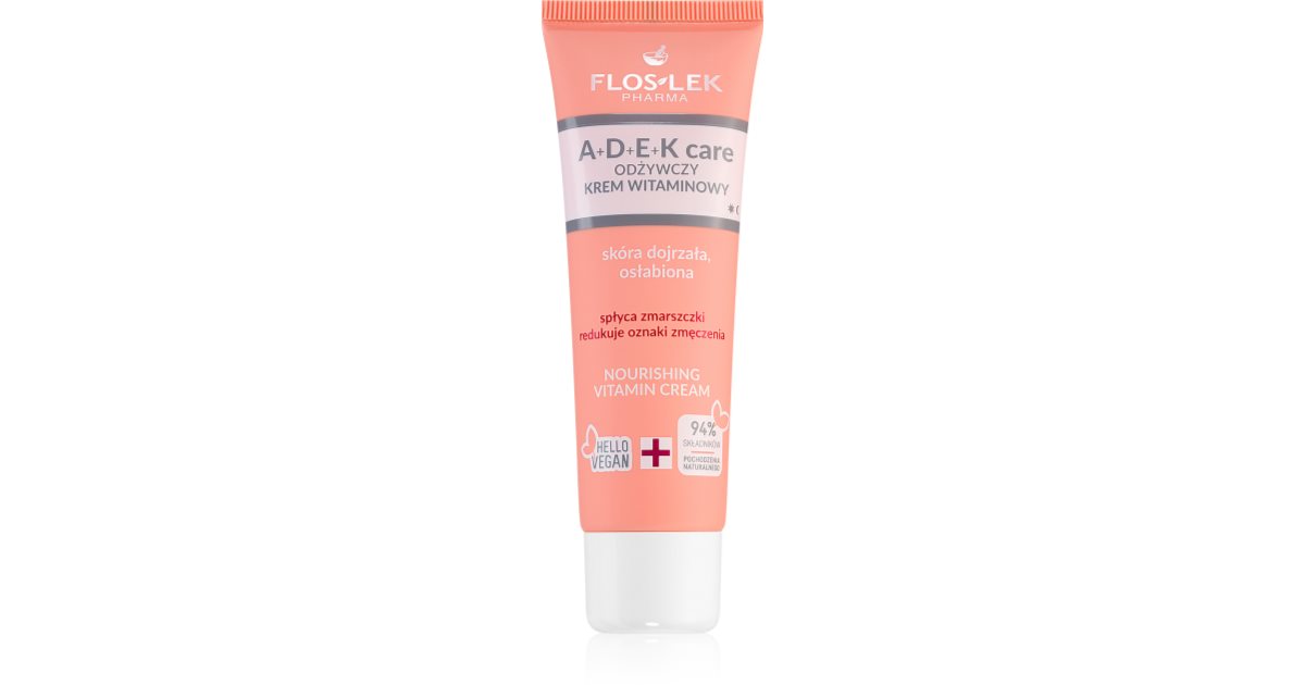 FlosLek Pharma A+D+E+K Care firming and nourishing cream for weakened ...