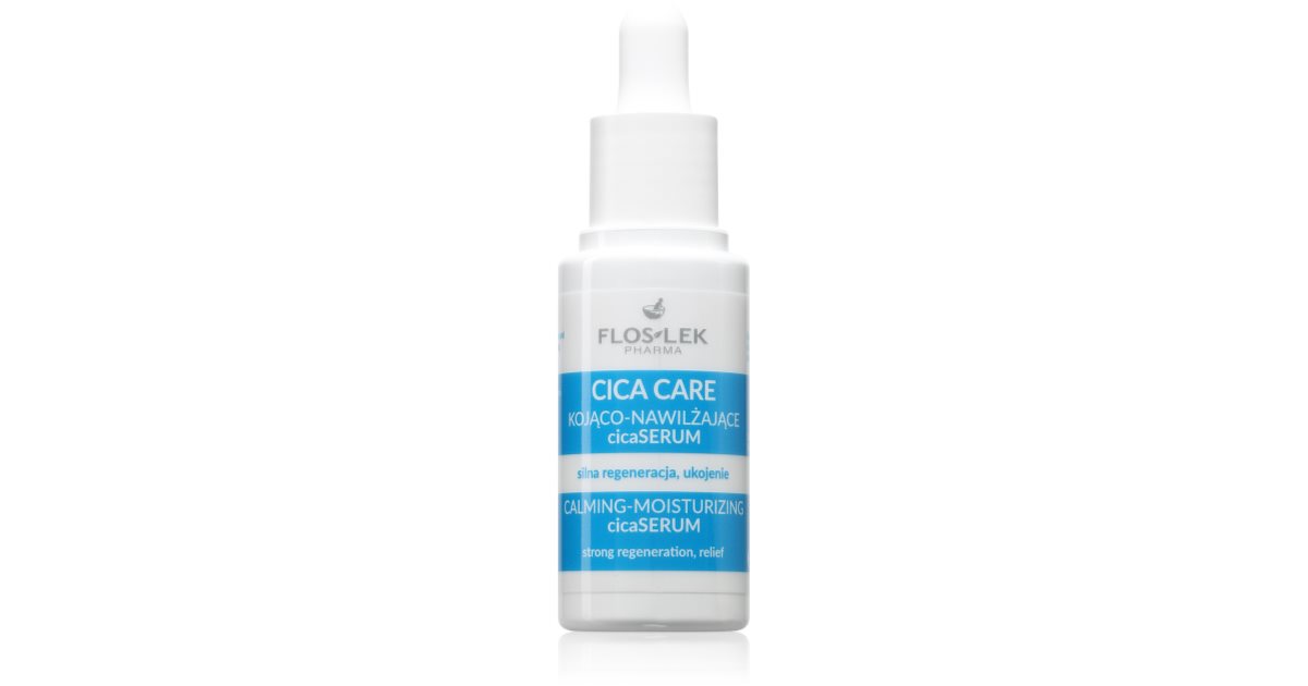 FlosLek Pharma Cica Care Calming-Moisturizing CicaSerum soothing serum ...