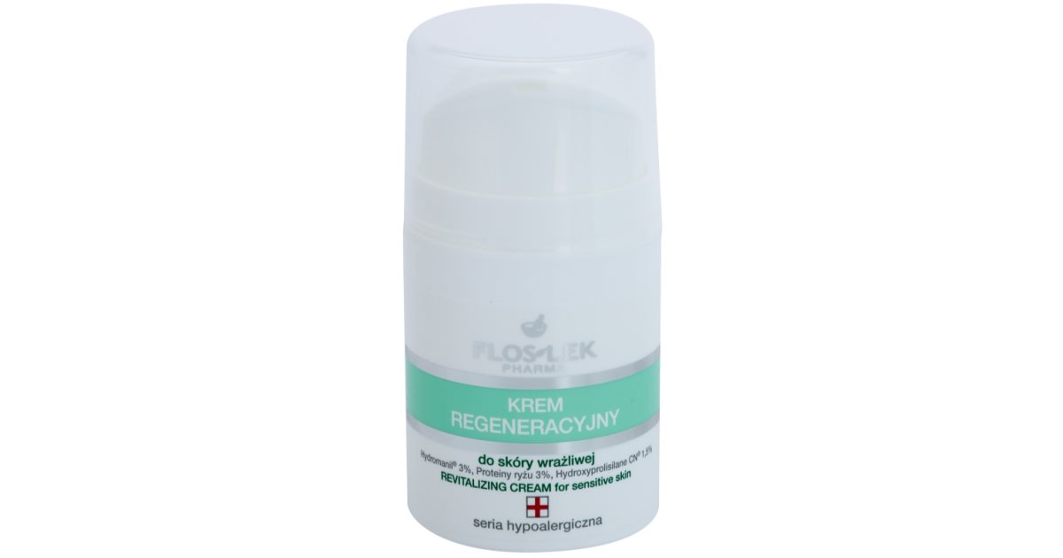 FlosLek Pharma Hypoallergic Line crema rigenerante per pelli sensibili ...