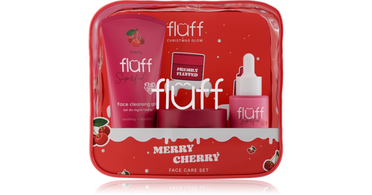 Fluff Christmas Glow Merry Cherry set regalo di Natale per il viso ...