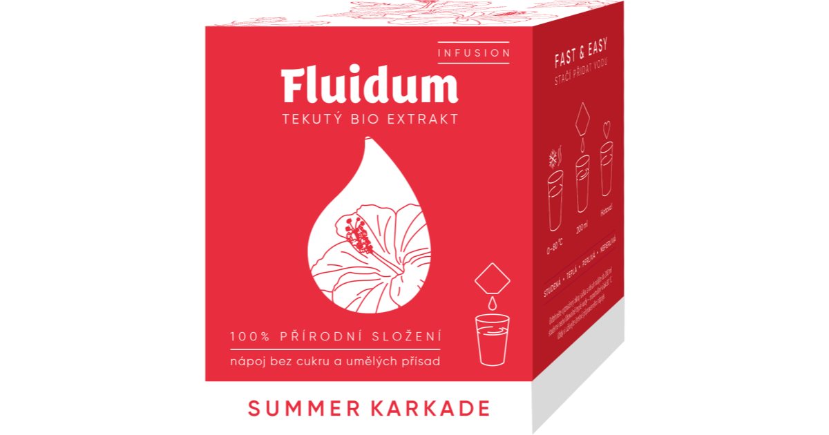 Fluidum Summer Karkade BIO tekutý BIO extrakt | notino.cz
