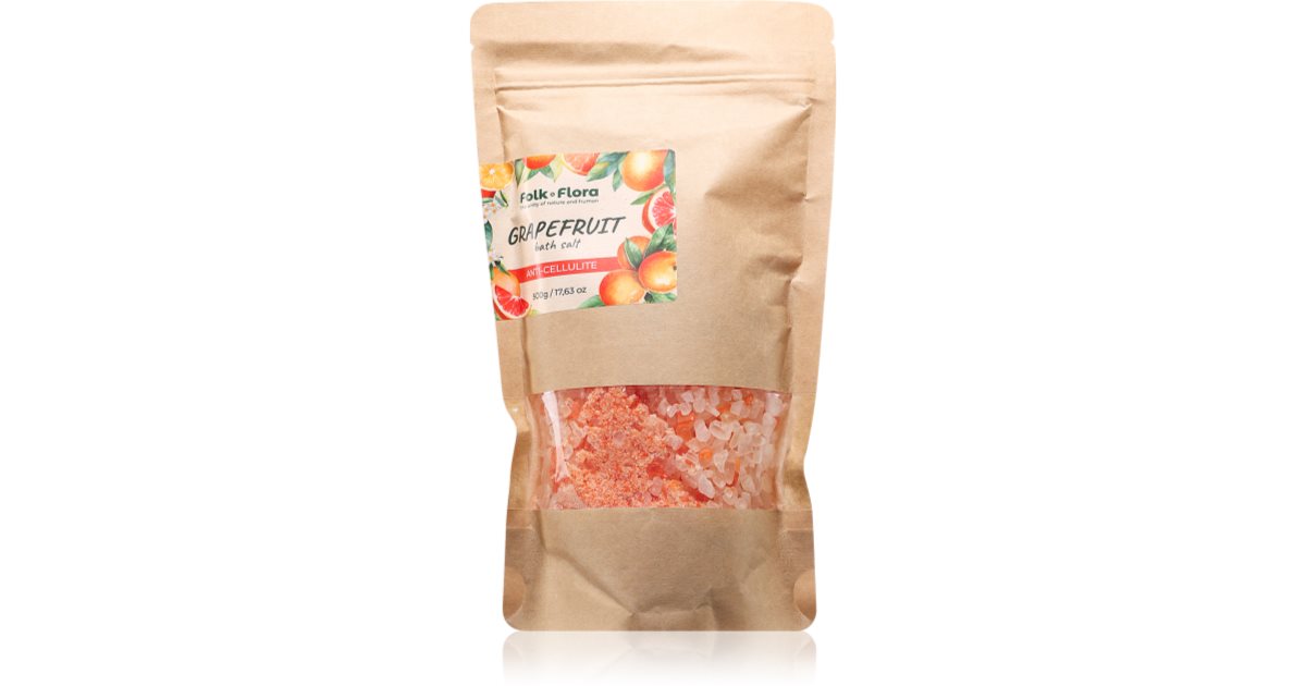 Folk & Flora Grapefruit bath salt with soothing effect | notino.co.uk