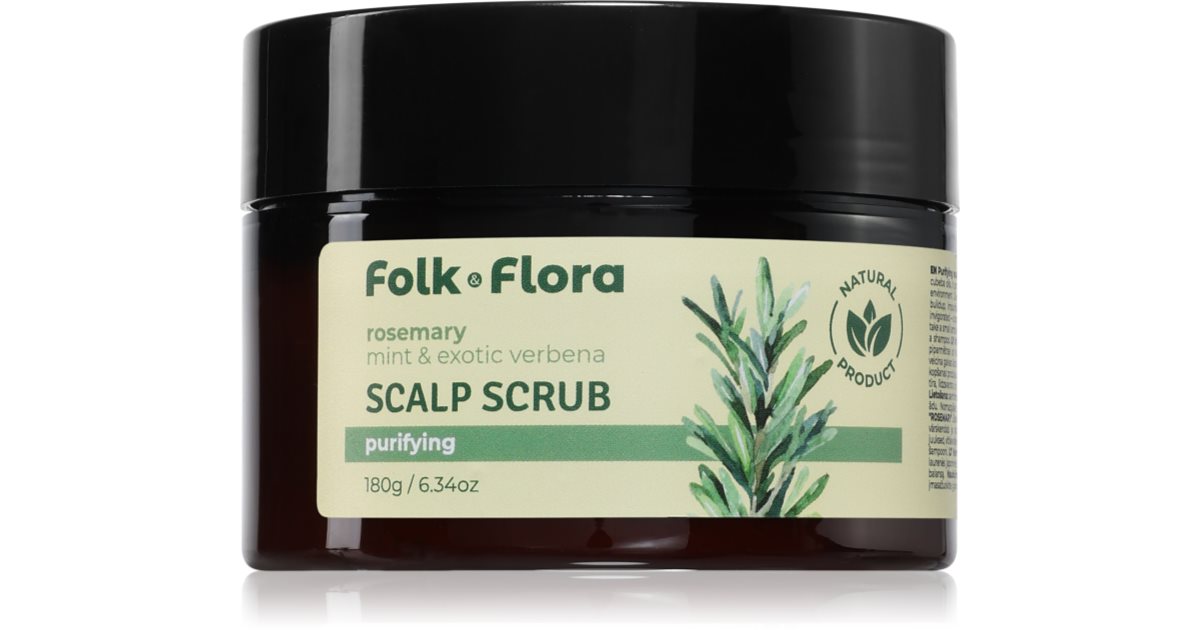 Folk & Flora Rosemary skrubis galvas ādai | notino.lv