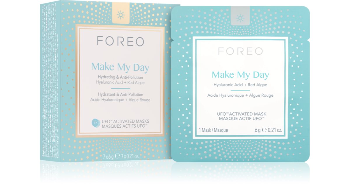 FOREO UFO™ Make My Day protective face mask with moisturising effect ...