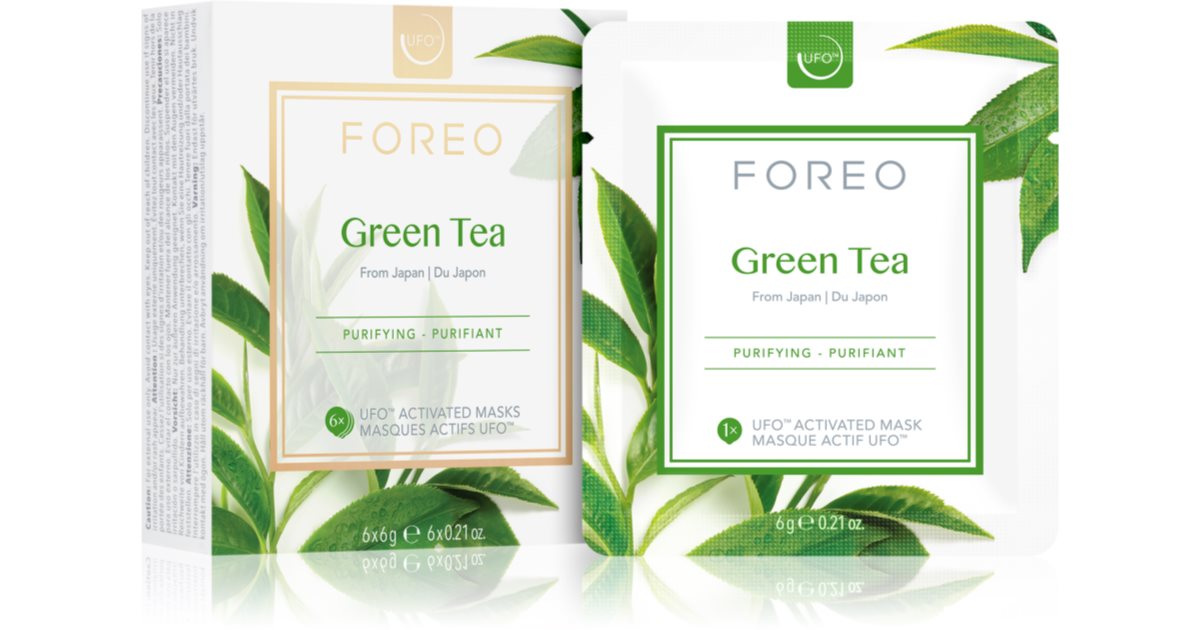 FOREO UFO™ Green Tea Värskendav ja rahustav näomask | notino.ee