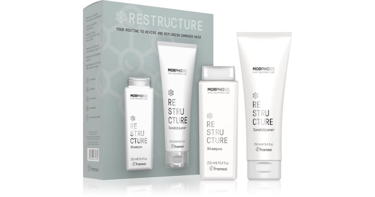 Framesi Morphosis Restructure shampoo and conditioner (for damaged hair ...