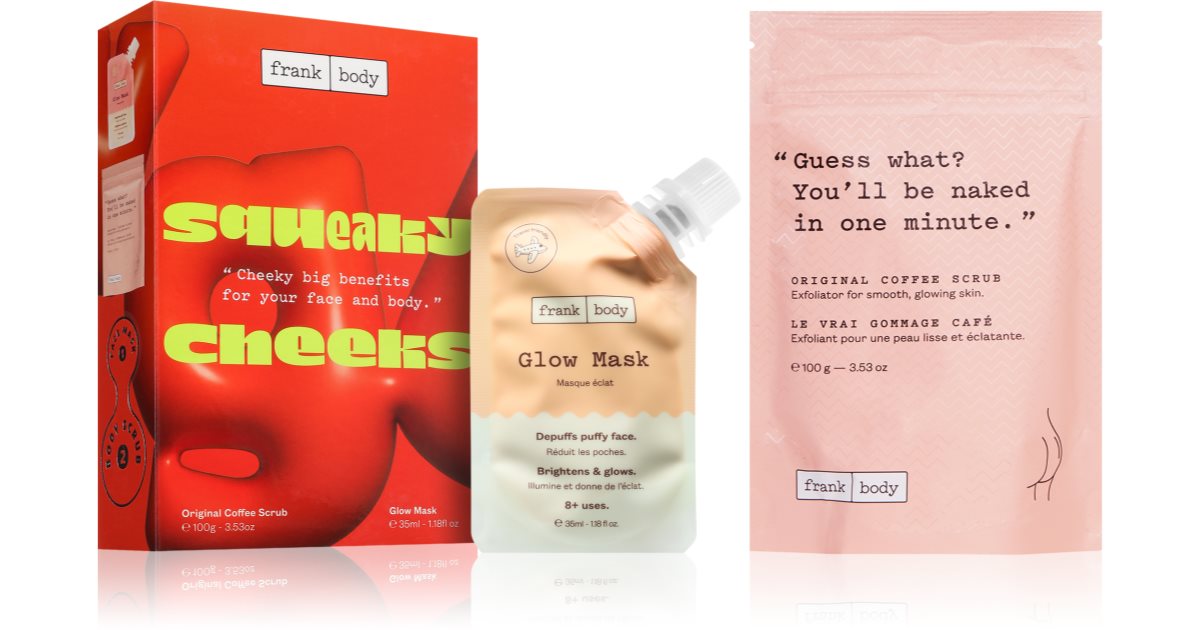 Frank Body Squeaky Cheeks komplekt pehme ja sileda naha jaoks | notino.ee