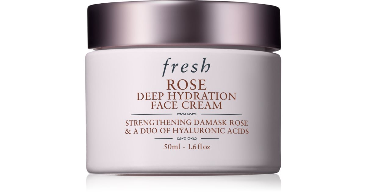 fresh Rose Deep Hydration Face Cream hidratáló arckrém hialuronsavval ...