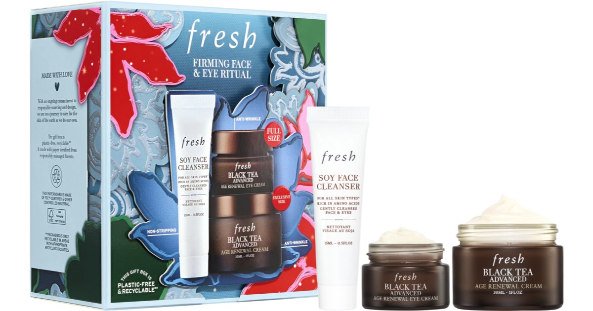 fresh Black Tea Firming Ritual coffret de rajeunissement du visage ...