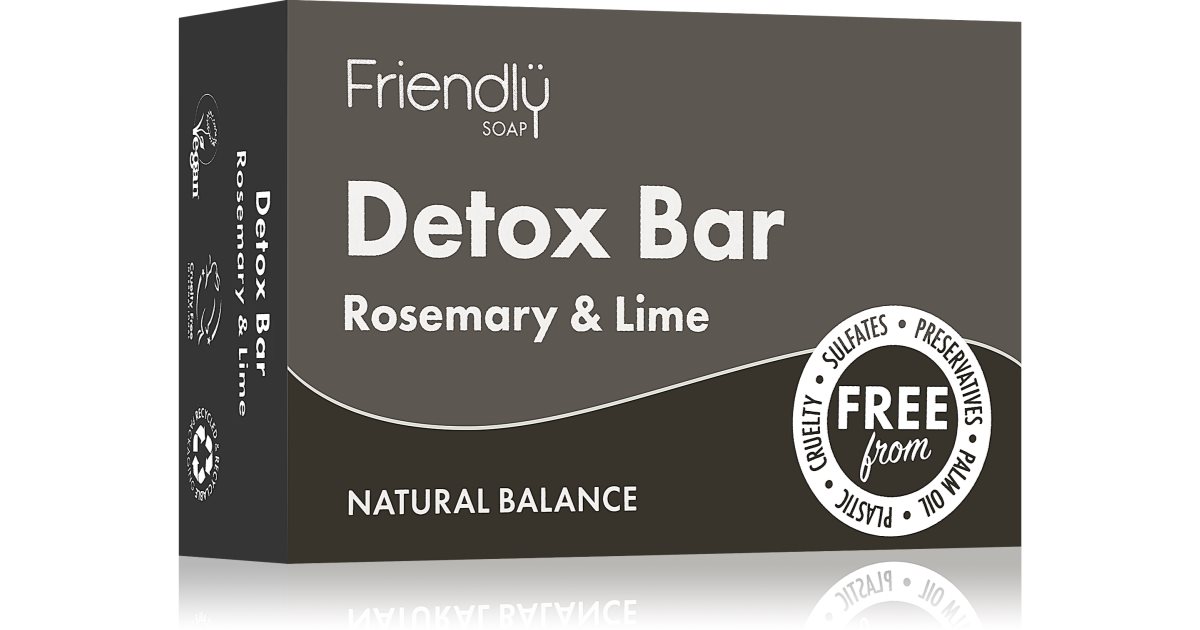 Friendly Soap Detox Bar Rosemary & Lime natural soap | notino.co.uk