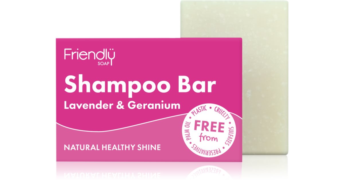 Friendly Soap Natural Shampoo Bar Lavender & Geranium Natural Soap for ...