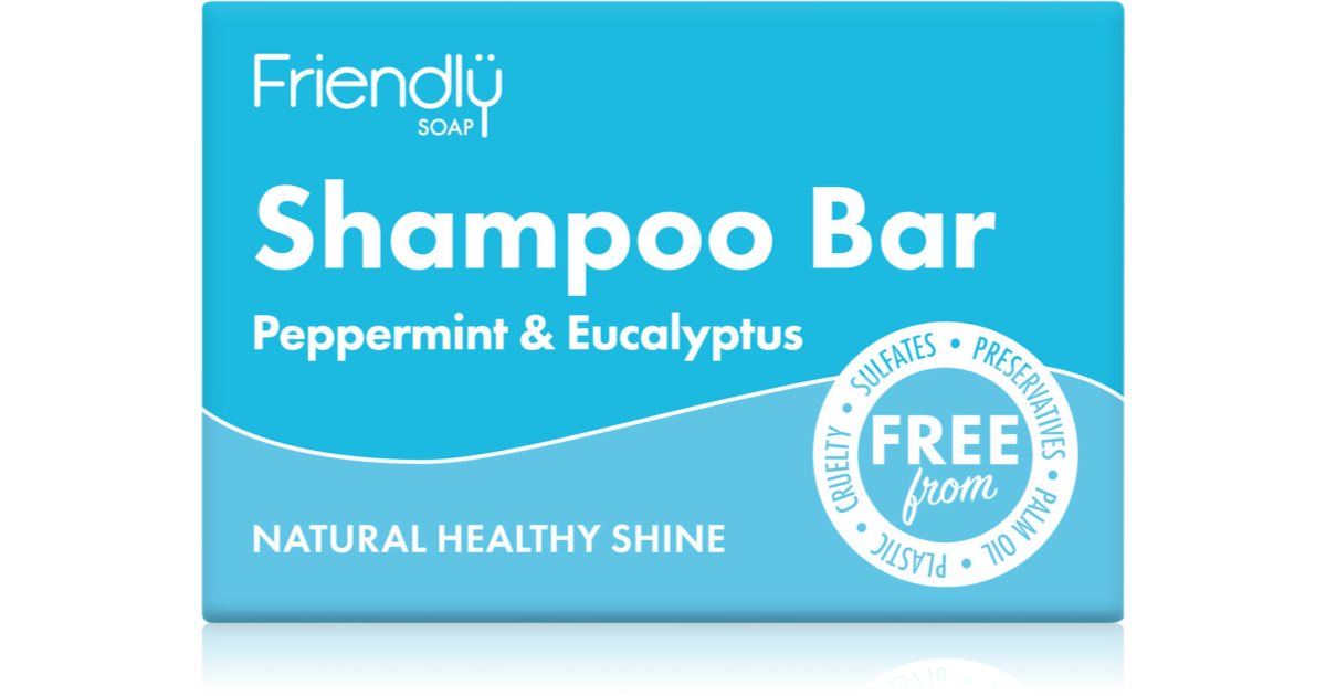 Friendly Soap Natural Shampoo Bar Peppermint & Eucalyptus natural soap ...