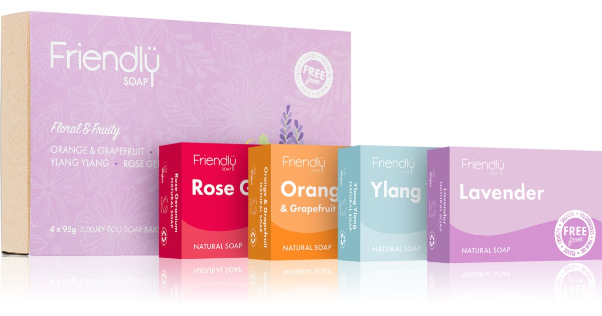 Friendly Soap Natural Soap Floral and Fruity gift set | notino.co.uk
