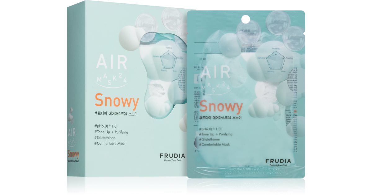 Frudia AIR Snowy sheet mask to even out skin tone | notino.co.uk