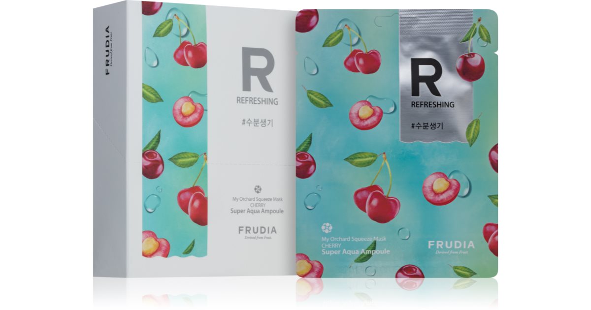 Frudia My Orchard Cherry Máscara em folha com efeito iluminador com ...