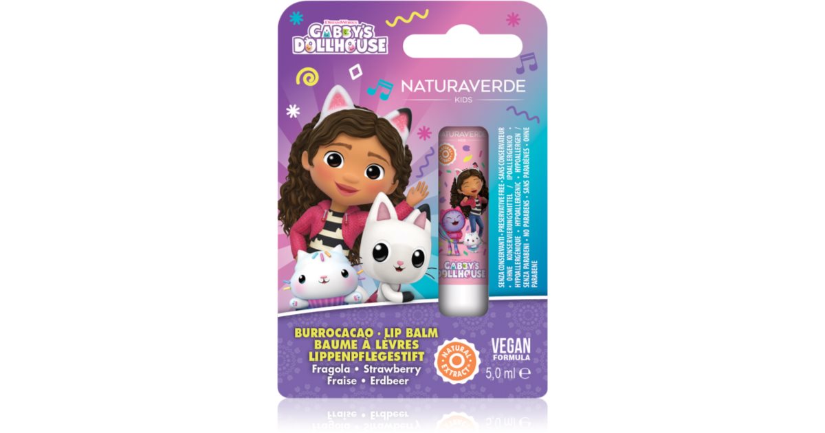 Gabby's Dollhouse Naturaverde Kids lip balm for children | notino.co.uk