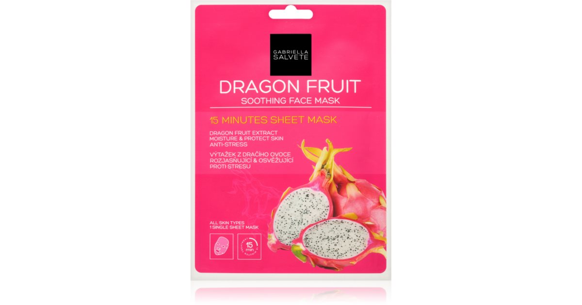 Gabriella Salvete Face Mask Dragon Fruit soothing sheet mask | notino.co.uk