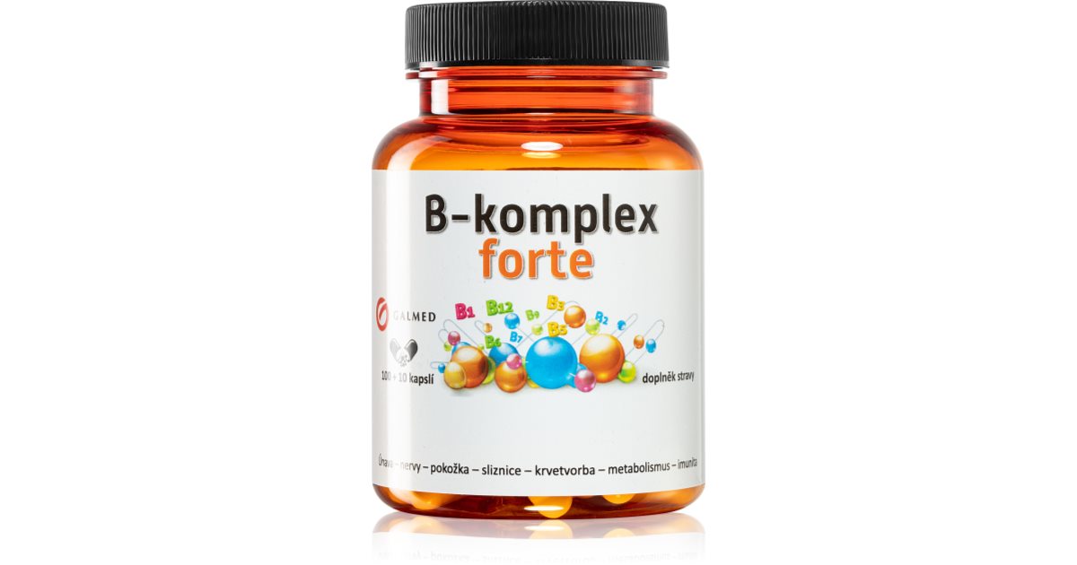 Galmed B-komplex Forte kapsuly na normálnu činnosť nervovej sústavy a ...
