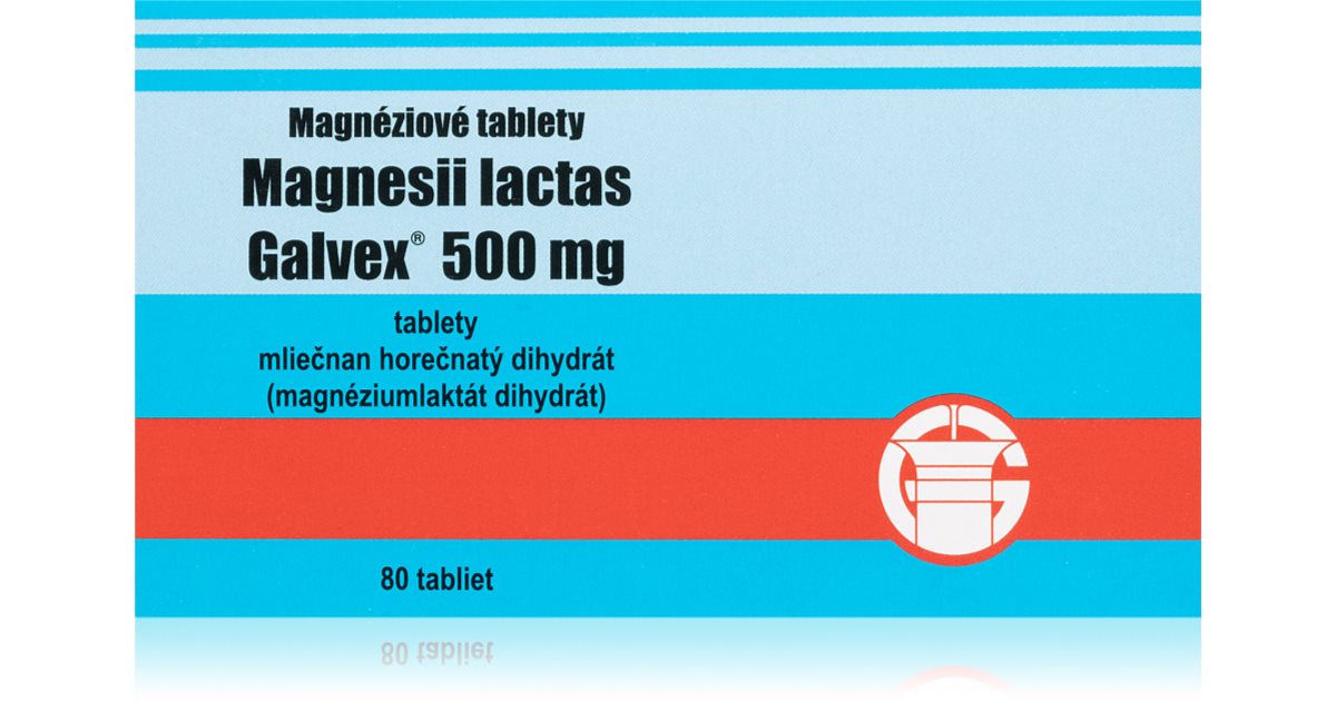 Galvex Magnesii Lactas 500mg tablety tablety | notino.sk