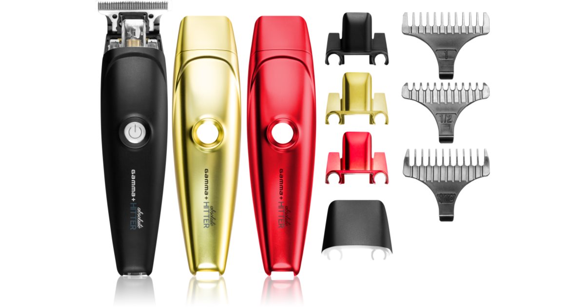 GAMMA PIÙ Absolute Hitter Trimmer Bartschneider mit austauschbaren Deckeln