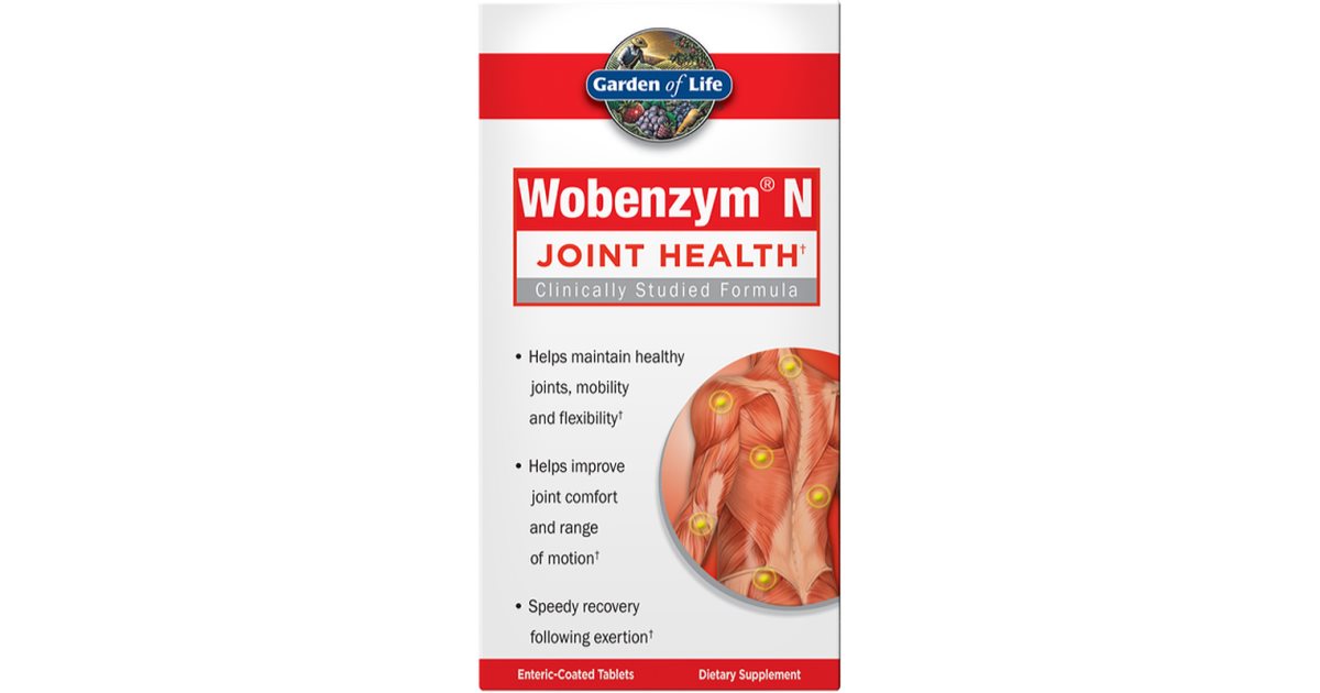 Garden of Life Wobenzym N pastilles pour accélérer la régénération ...
