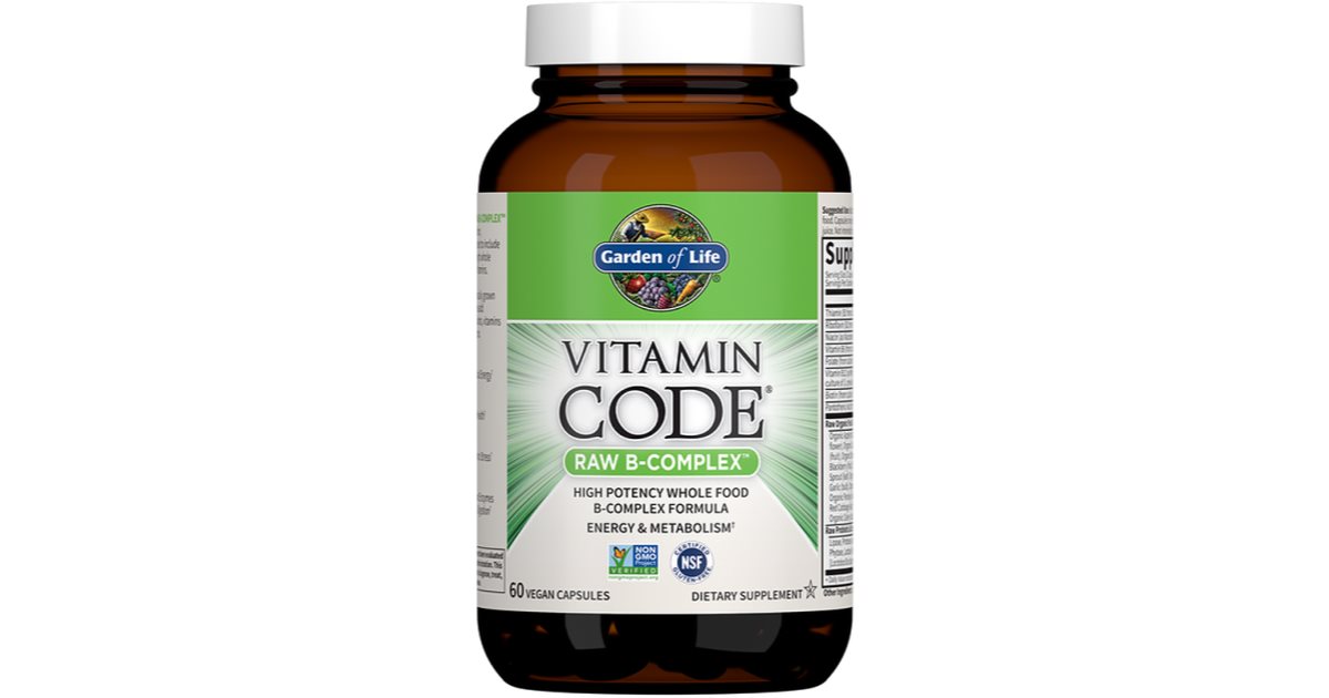Garden of Life Vitamin Code RAW B-Complex capsules for the normal ...