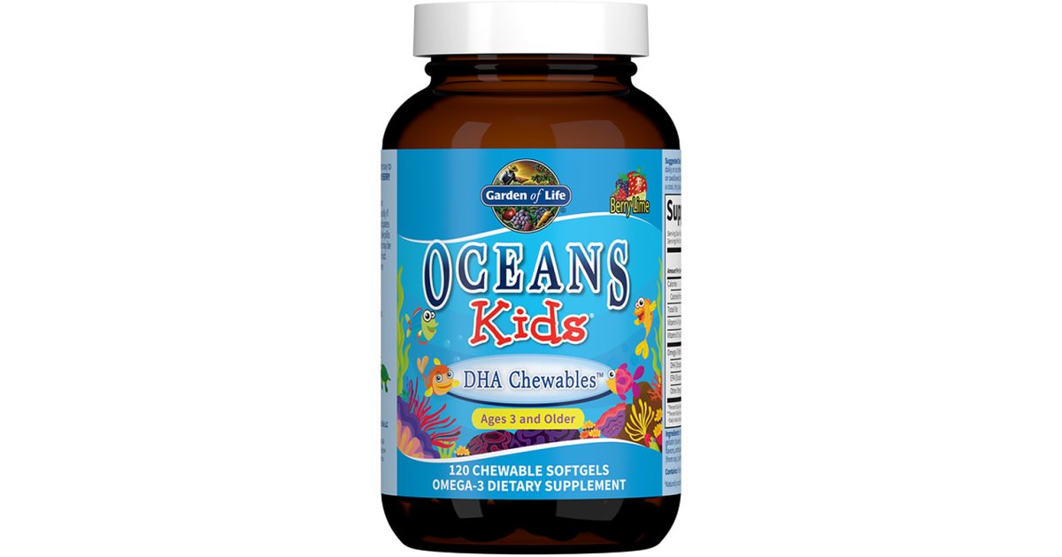 Garden of Life Ocean Kids DHA Omega 3 Food Supplement for children ...