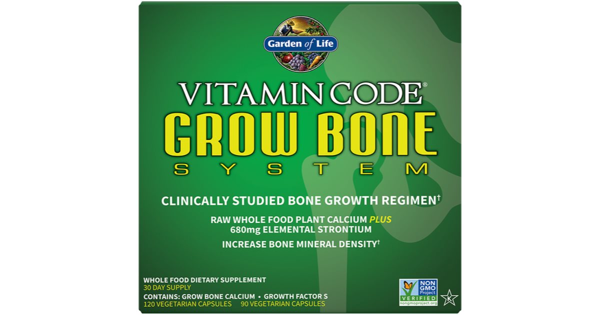 Garden of Life Vitamin Code Grow Bone System Food Supplement for ...