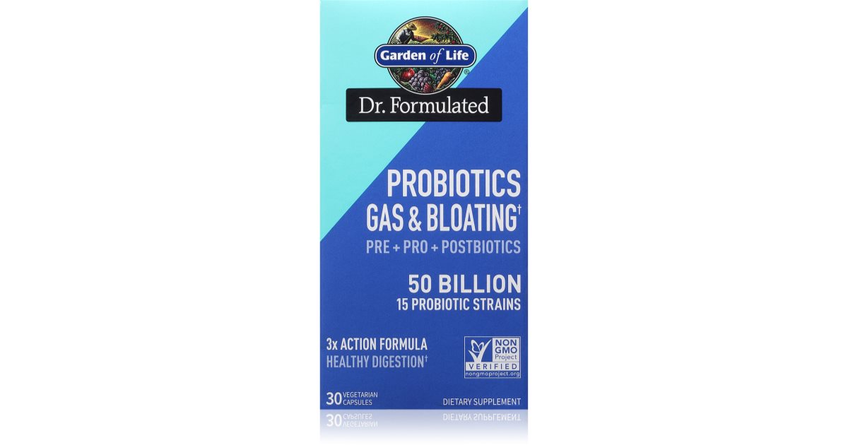 Garden of Life Dr. Formulated Probiotics Gas & Bloating probiotiká v ...