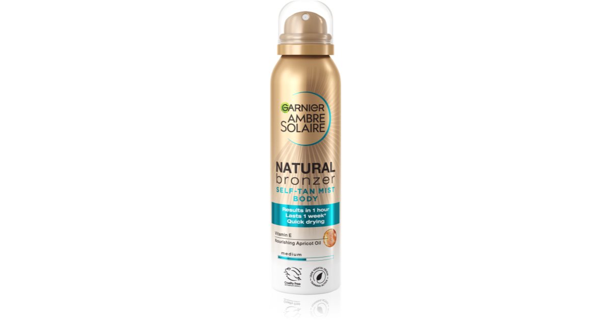Garnier Ambre Solaire Natural Bronzer Self-Tanning Spray for the body ...