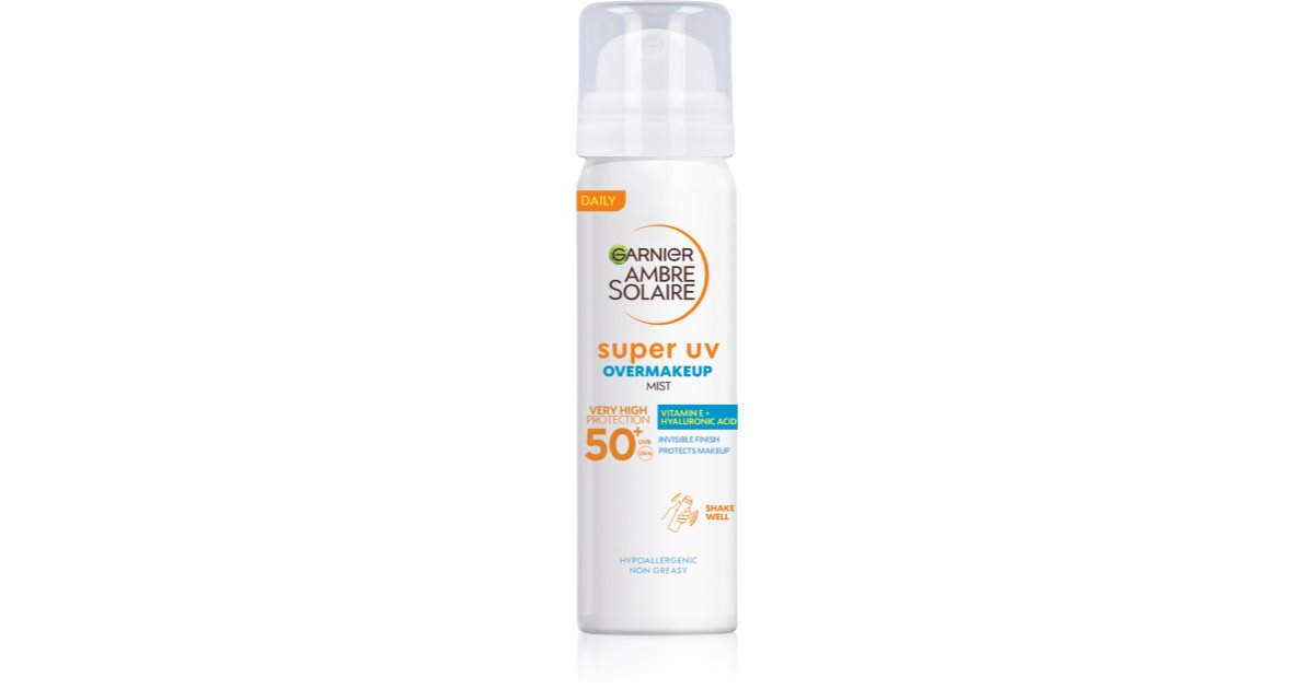 Garnier Ambre Solaire Super UV face mist with high sun protection ...