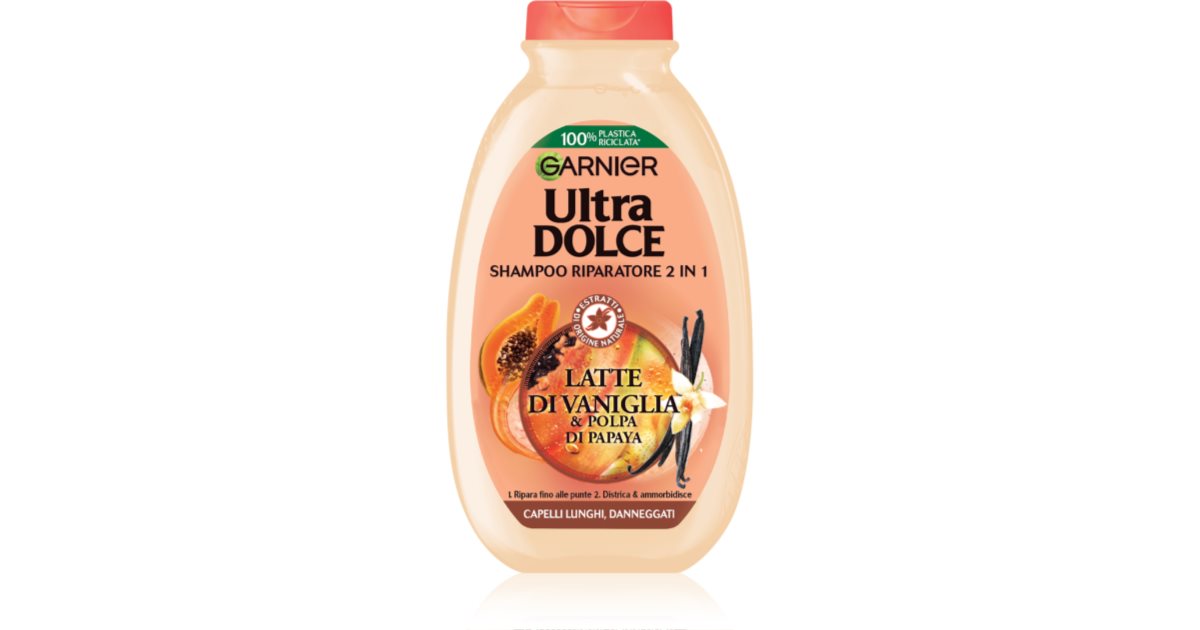 Garnier Ultra Dolce Vaniglia e Polpa di Papaya shampoo per capelli ...