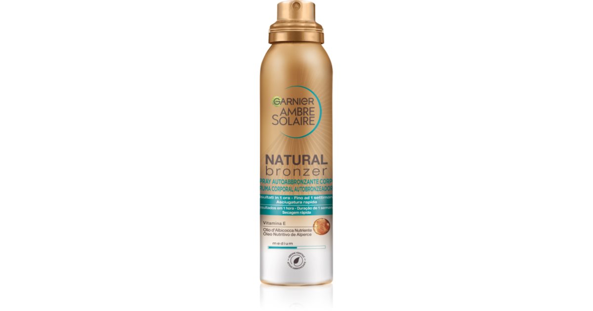 Garnier Ambre Solaire Natural Bronzer spray abbronzante per il corpo ...