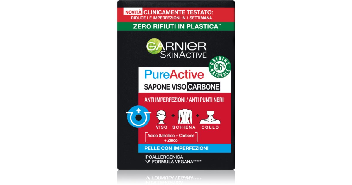 Garnier Pure Active Carbone sapone detergente | notino.it