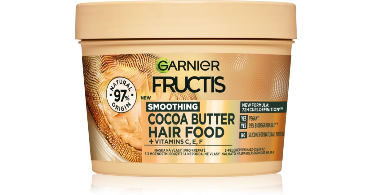Garnier Fructis Cocoa Butter Hair Food Voedende Haarmasker met Cocoa ...