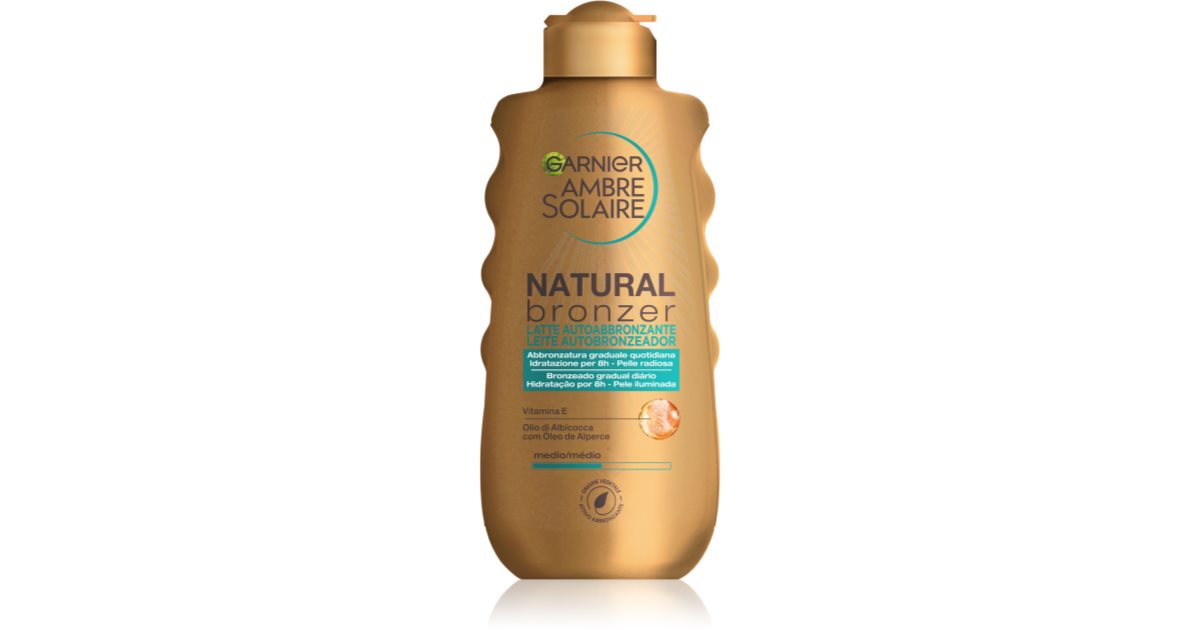 Garnier Ambre Solaire Natural Bronzer leche con color de bronceado ...