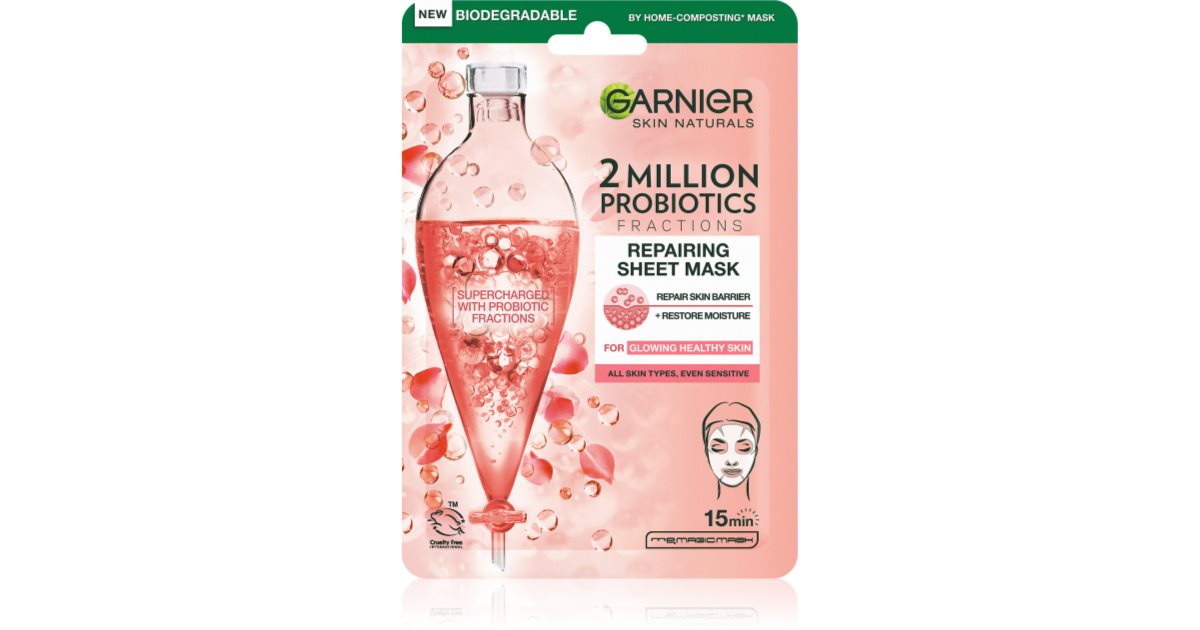 Garnier Skin Naturals Платнена маска за лице за еднократна употреба с ...
