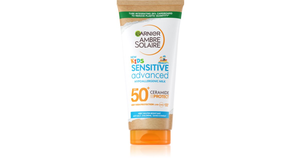 Garnier Ambre Solaire Sensitive Advanced naptej gyerekeknek SPF 50 ...