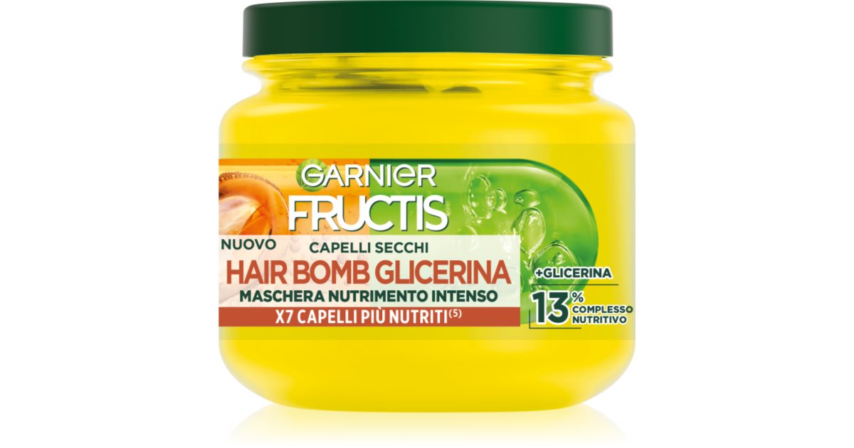 Garnier Fructis Hair Bomb maschera rivitalizzante per capelli secchi ...