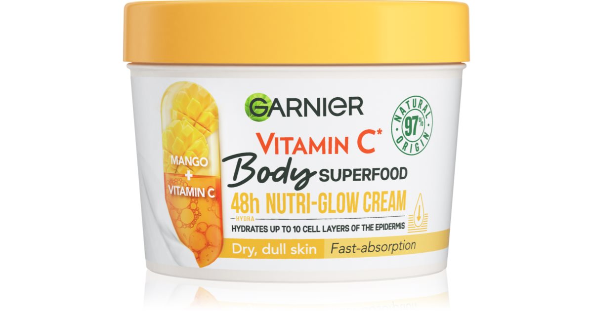 Garnier Body SuperFood brightening body cream with vitamin C | notino.co.uk