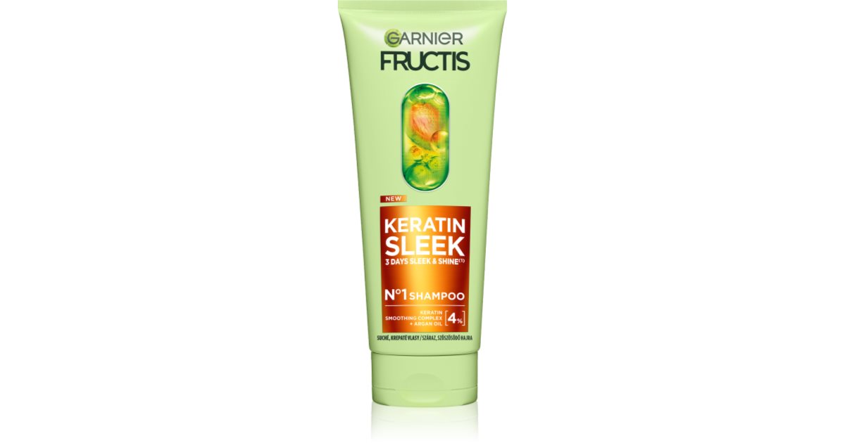 Garnier Fructis Keratin Sleek šampón pre suché a krehké vlasy | notino.sk