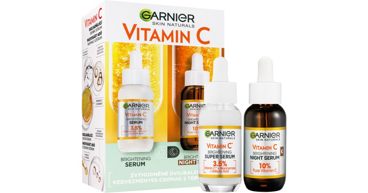 Garnier Skin Naturals Vitamin C kit soins visage 2 x 30 ml | notino.fr
