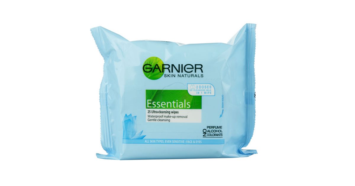 Garnier Essentials Sensitive Abschminktücher für alle Hauttypen, selbst ...