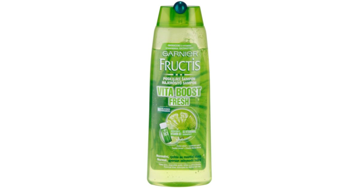 Garnier Fructis Fruit Explosions Energising Shampoo For Normal To Oily ...