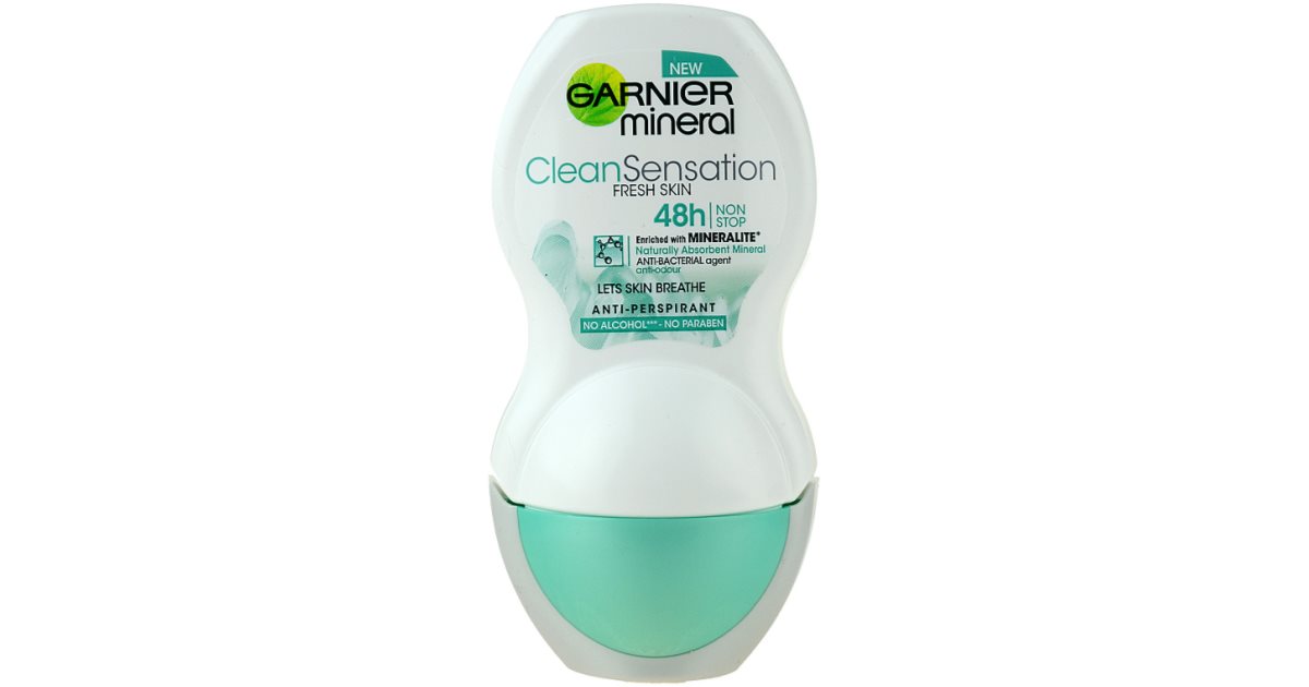 Garnier Mineral Clean Sensation antitranspirante con bola | notino.es