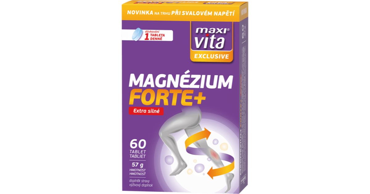 Maxi Vita Exclusive Magnézium Forte+ tablety pro podporu snížení míry ...
